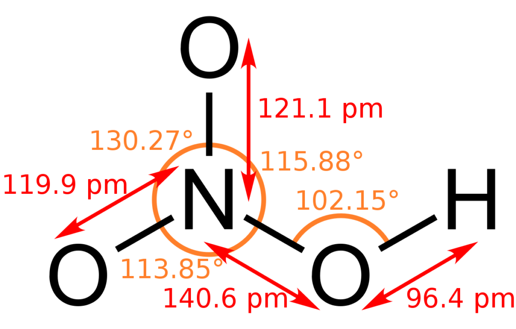HNO3 Lewis结构，分子几何，杂化和MO图-技术科学家万博网页版 - 万博网页版,万博体育app手机版登录